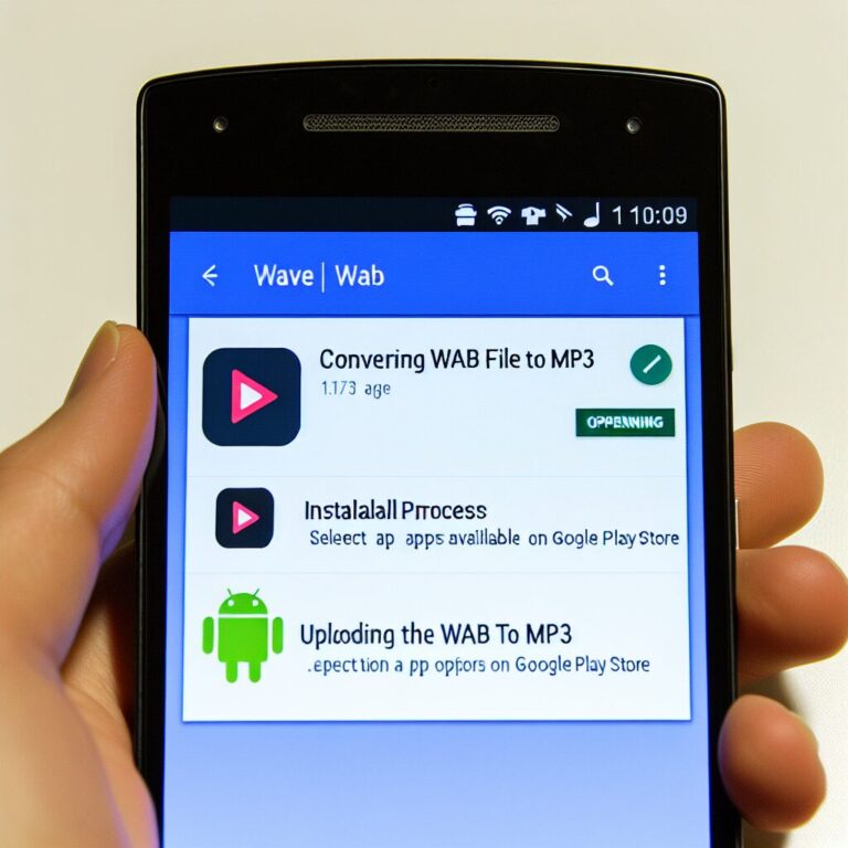 convertir archivo wab a mp3 android